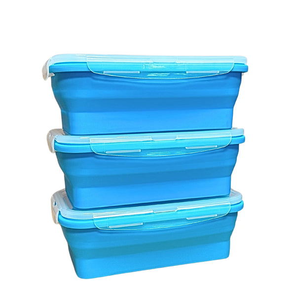 Flat Stacks 3PC Rectangle Set > 1200ml x 3 - Flat Stacks USA